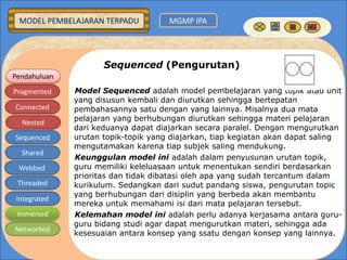 Model pembelajaran terpadu | PPSX