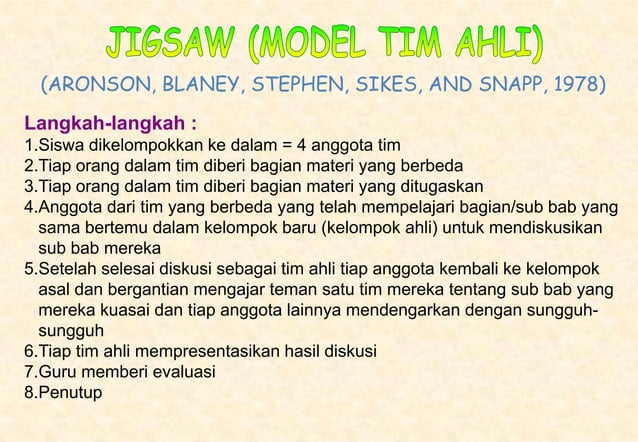 Model Pembelajaran yang Efektif | PPTX