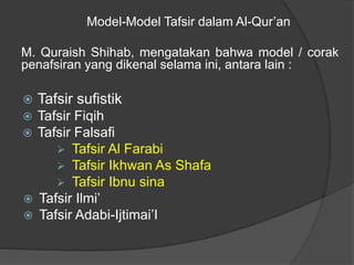 Model penafsiran al qur’an | PPT