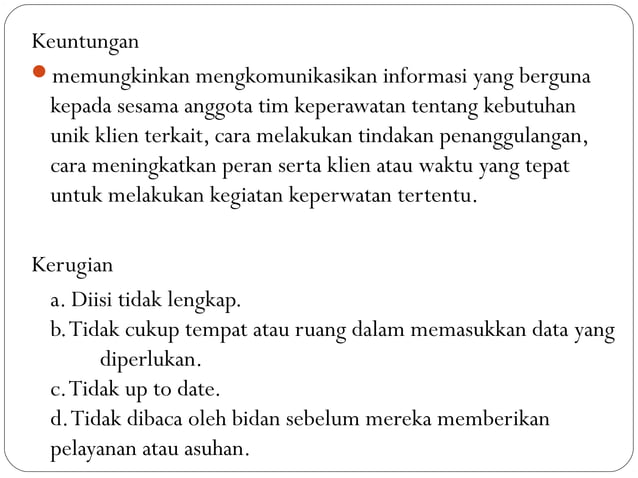 Model pendokumentasian kebidanan (kardeks) | PPT