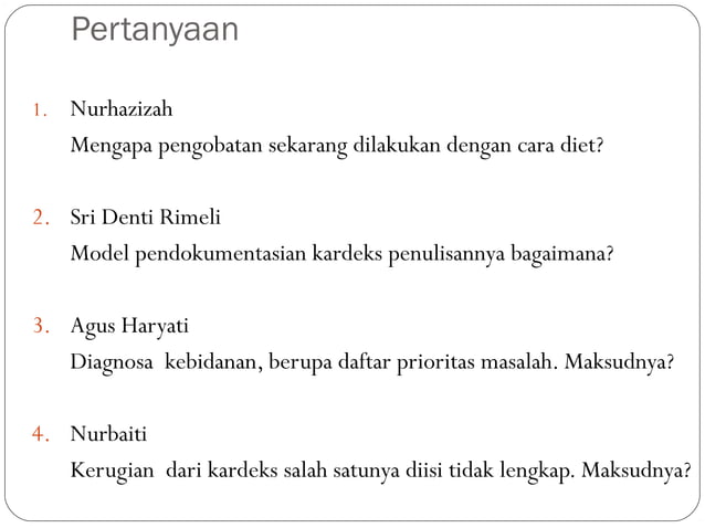 Model pendokumentasian kebidanan (kardeks) | PPT