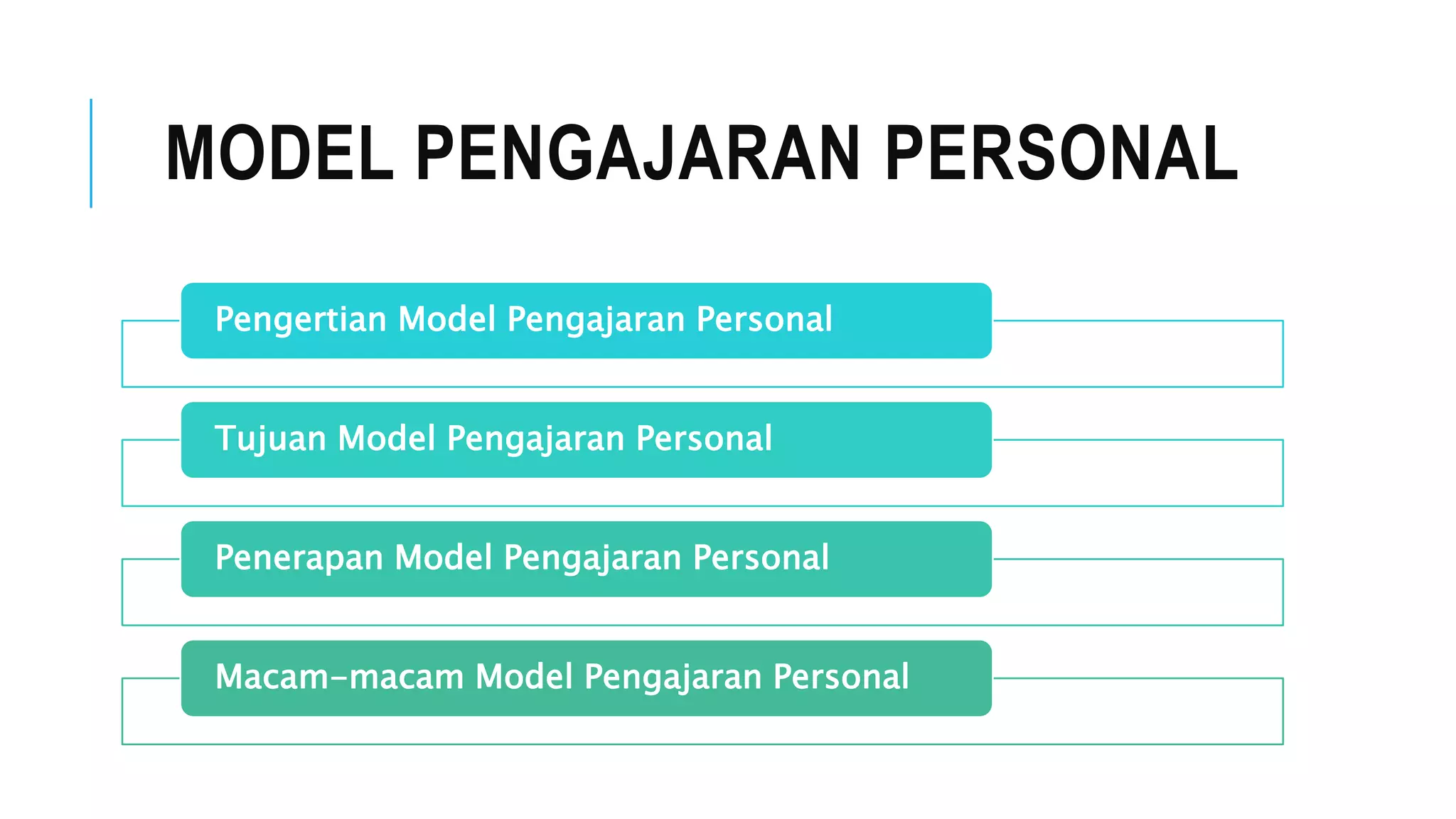 Model pengajaran personal | PPTX