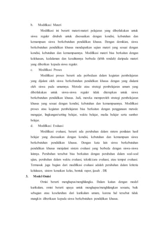 Makalah Model Pengembangan Kurikulum Adaptif Pada Pendidikan Kelas ...