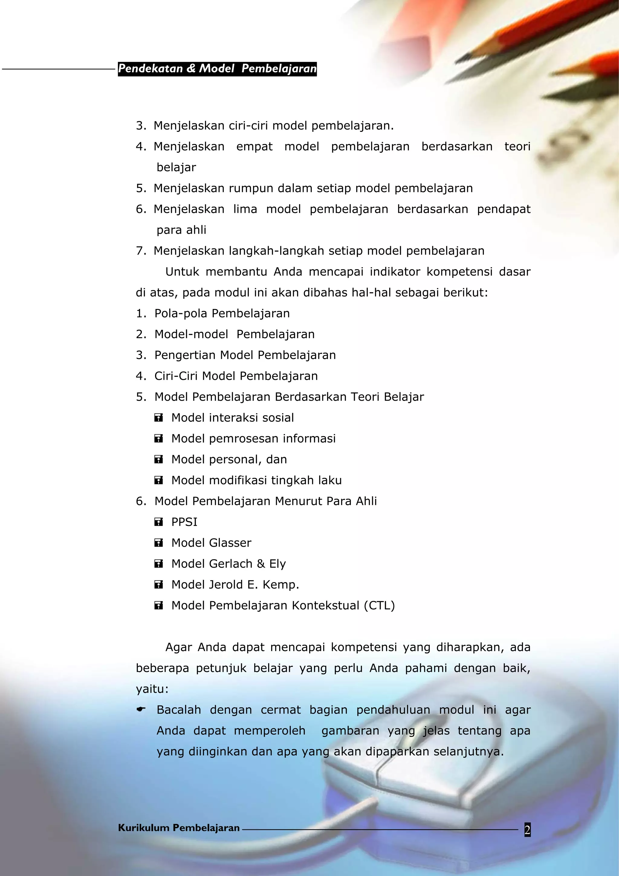 Model pengembangan pembelajaran | PDF