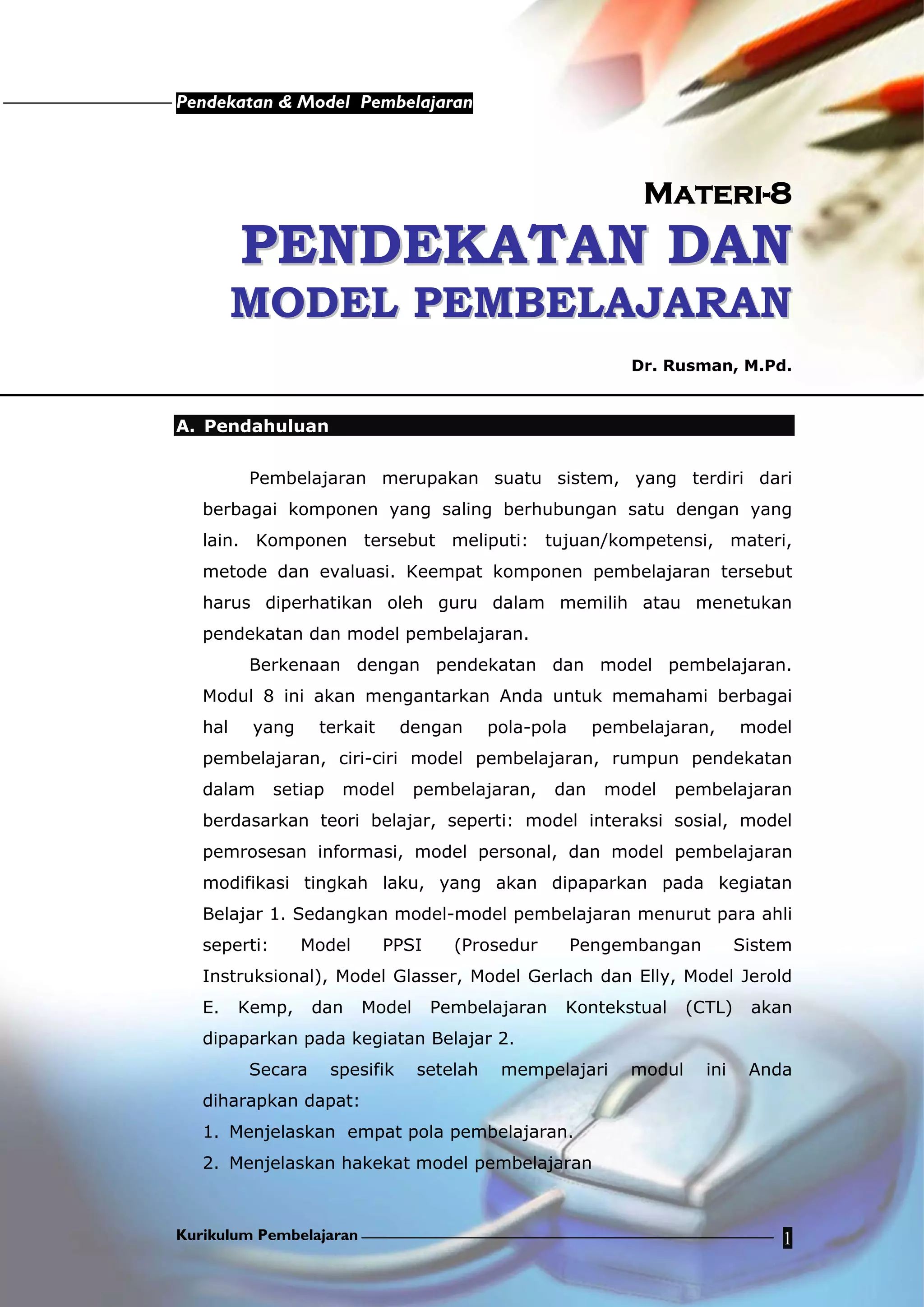 Pembelajaran Model | PDF
