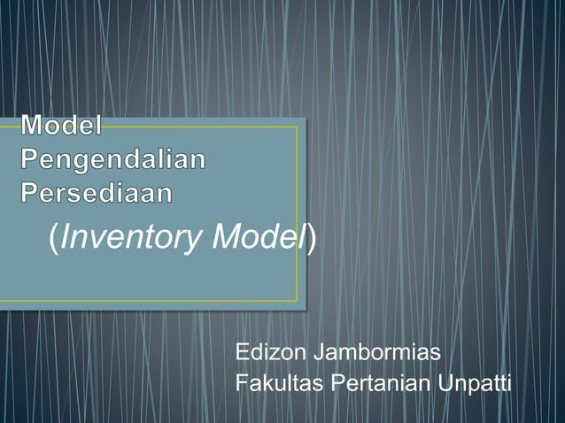 Operation Research_Model Pengendalian Persediaan new.pptx