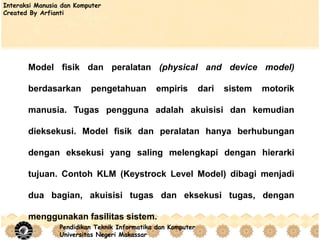 Model pengguna | PPTX