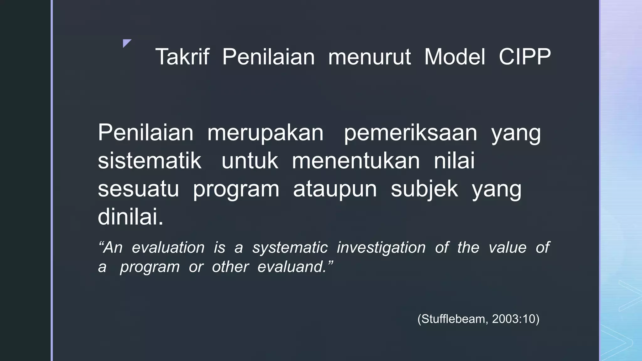 Model penilaian cipp | PPTX