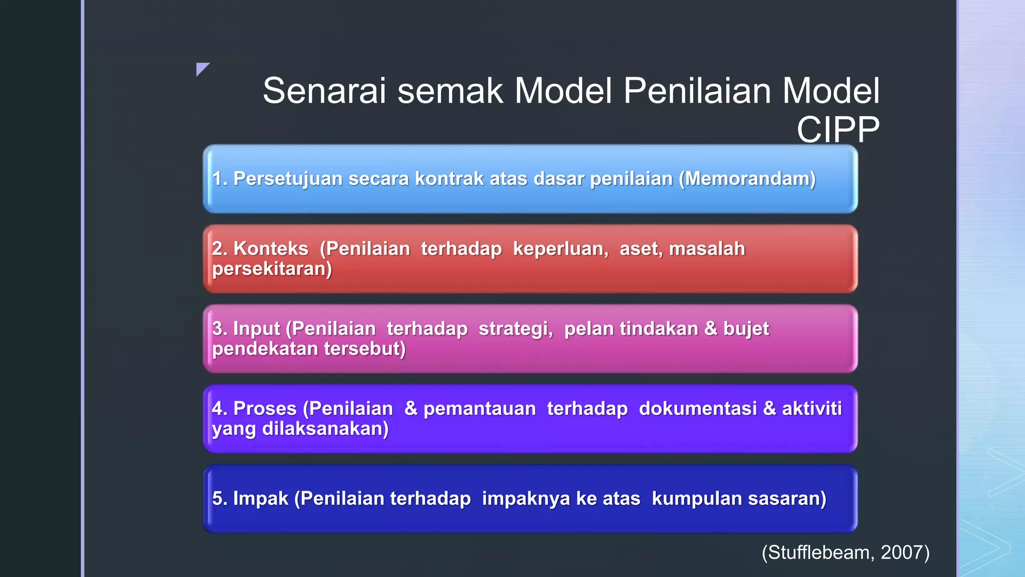 Model penilaian cipp | PPTX