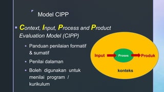 Model penilaian cipp | PPTX