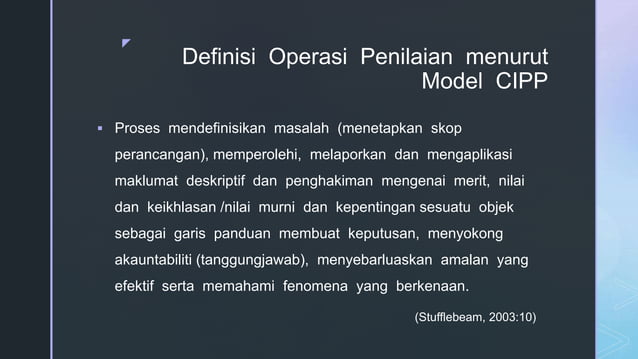 Model penilaian cipp | PPTX