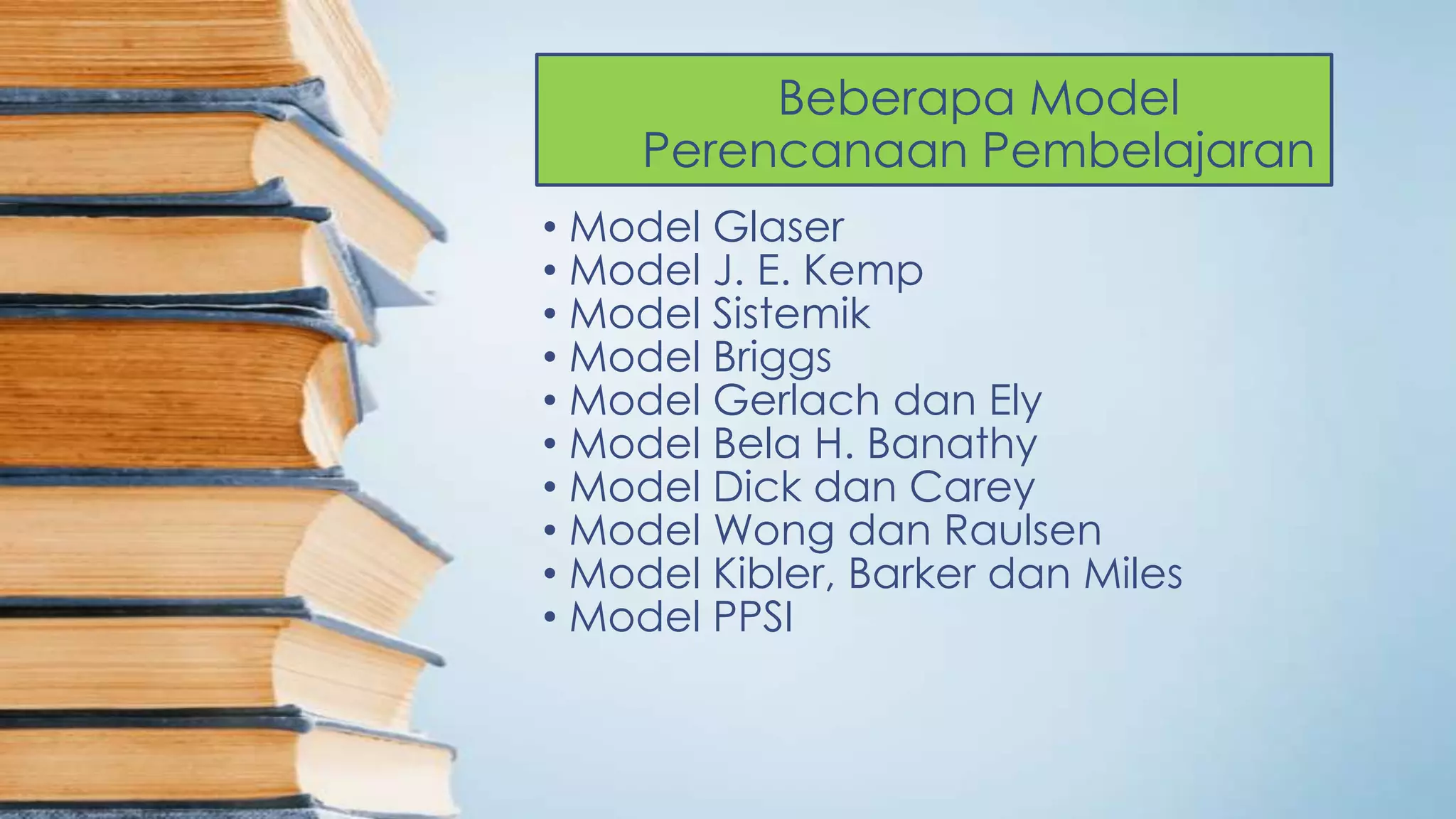 Model perencanaan pembelajaran | PPTX