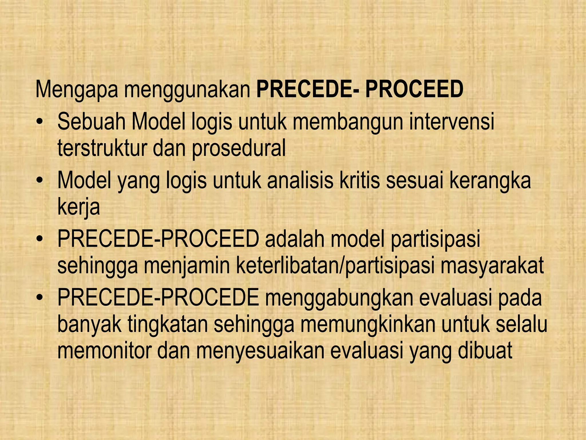 Model perencanaan program promosi kesehatan | PDF