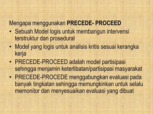 Model perencanaan program promosi kesehatan | PDF