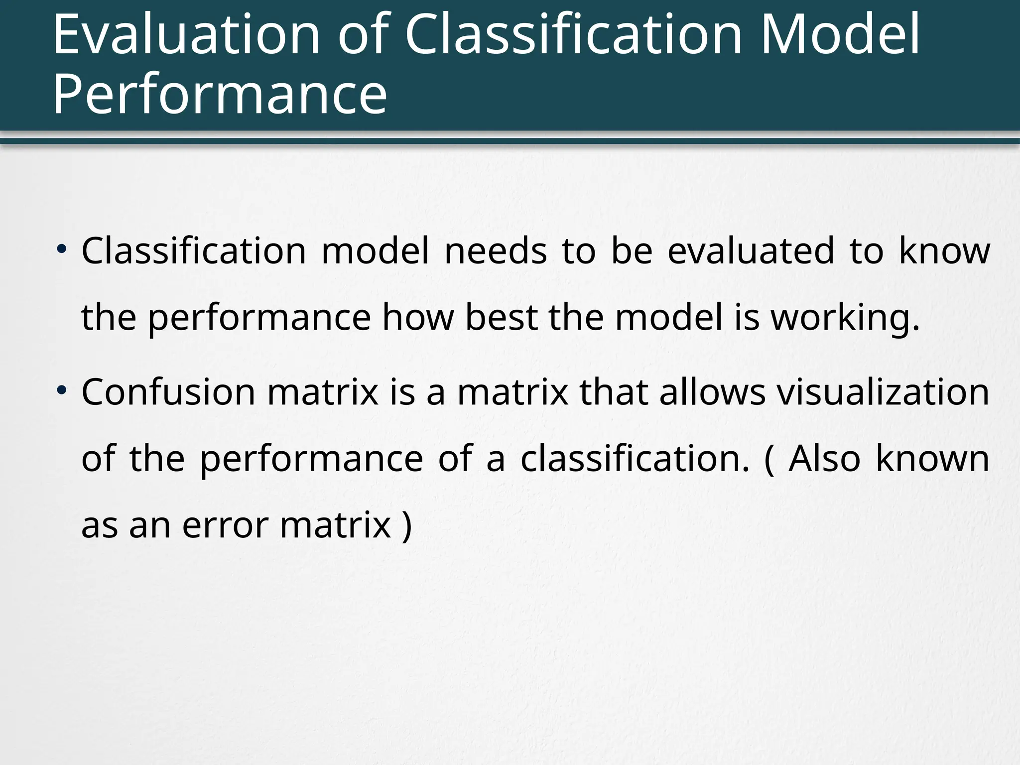 Model Performance Evaluation with Classification model.pptx