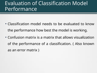 Model Performance Evaluation with Classification model.pptx