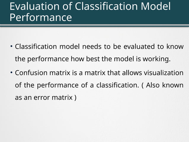 Model Performance Evaluation with Classification model.pptx