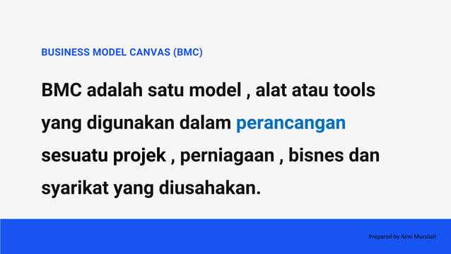 Model perniagaan dan bmc | PPTX