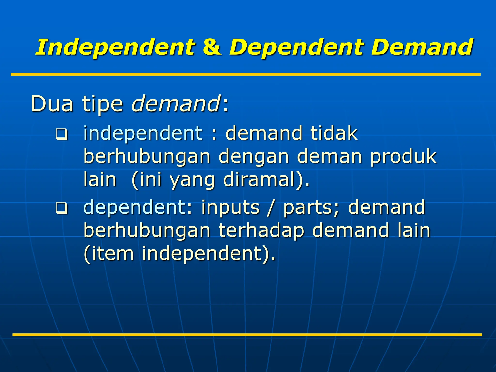 Model Persediaan Deterministik for planning | PPT