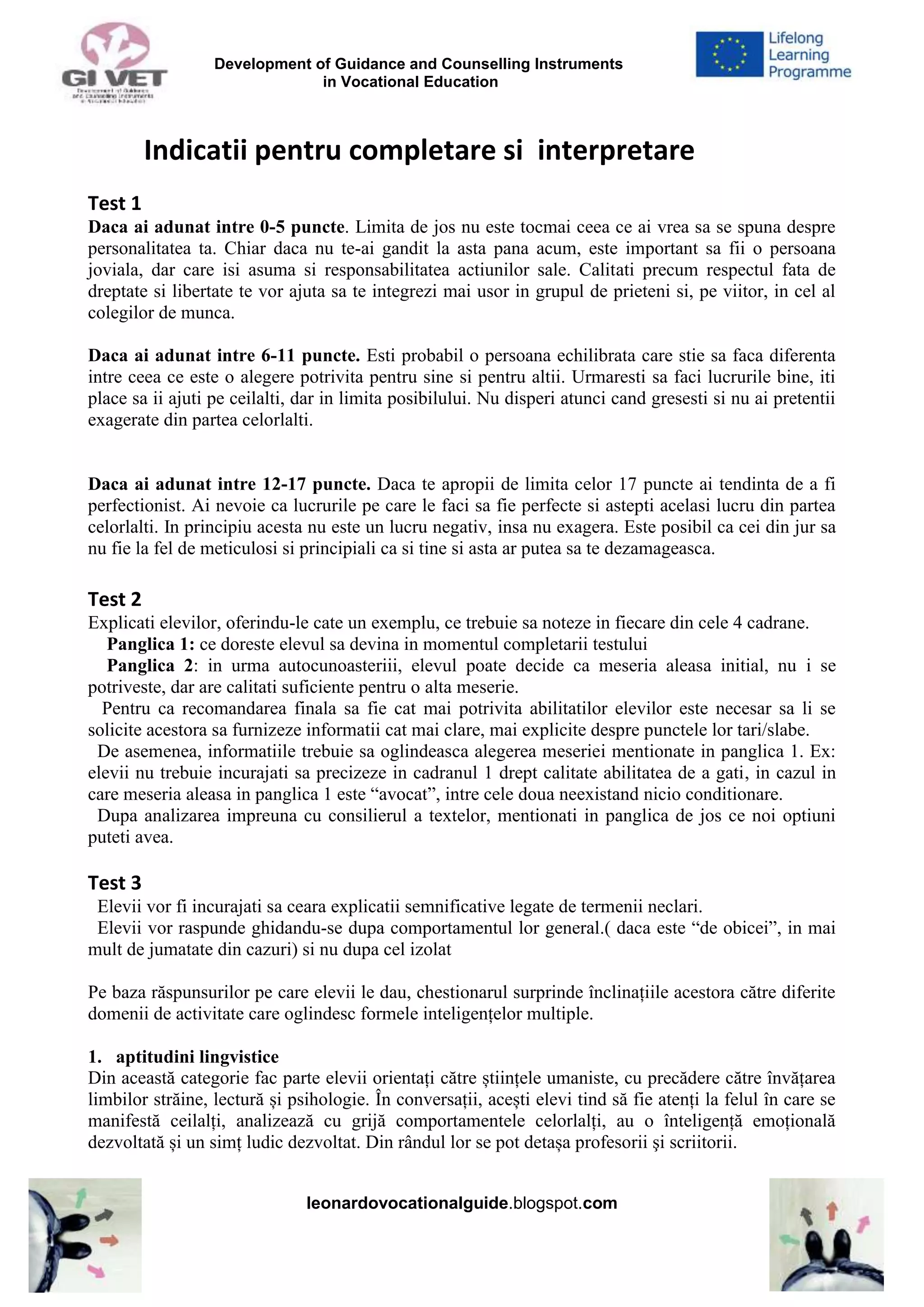 Model plan cariera auto ro | DOC