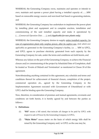 Model ppa for renewable energy sources | PDF