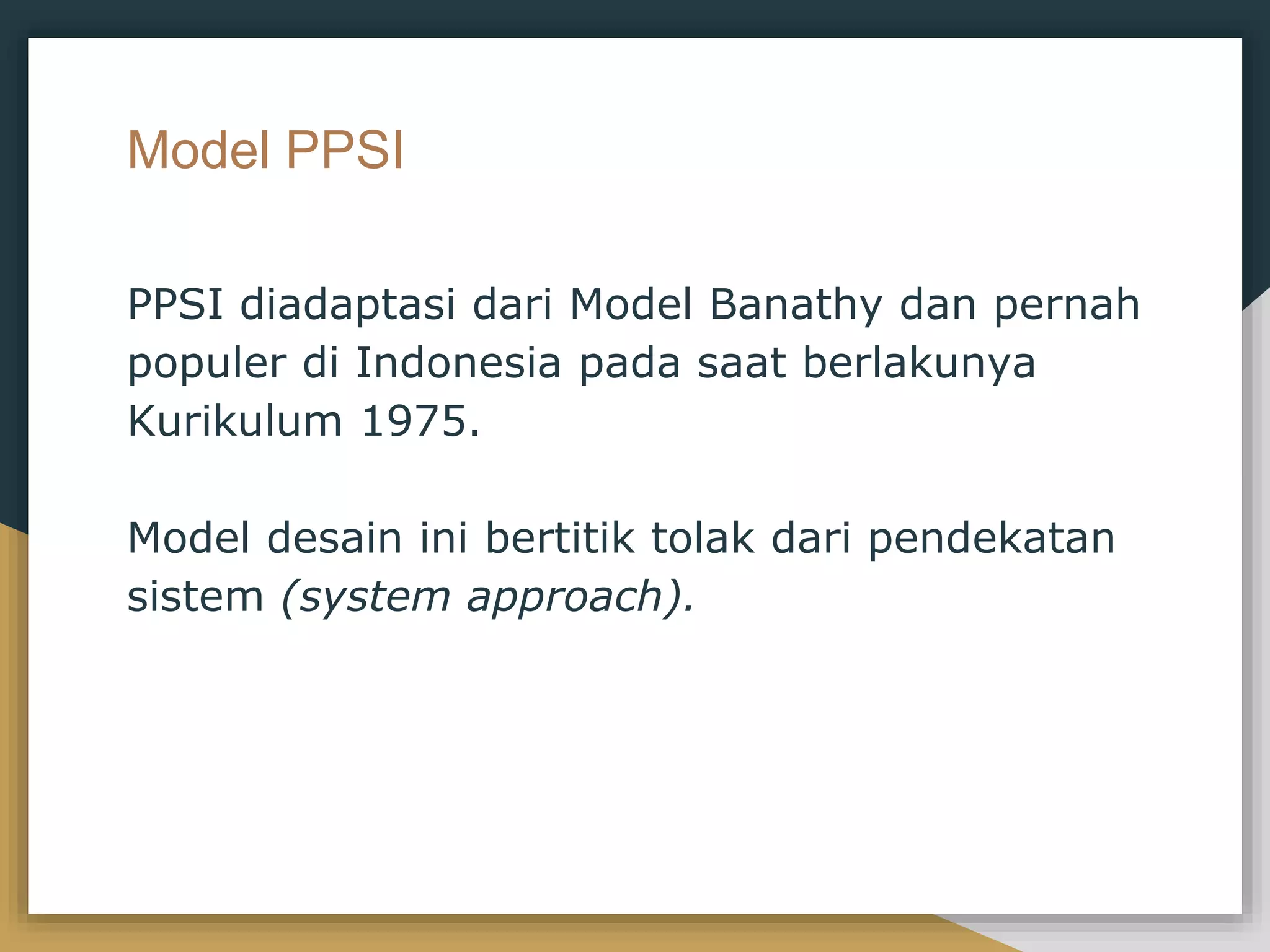 Model ppsi | PPTX