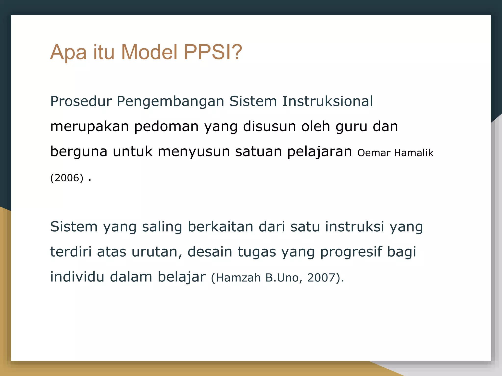 Model ppsi | PPTX