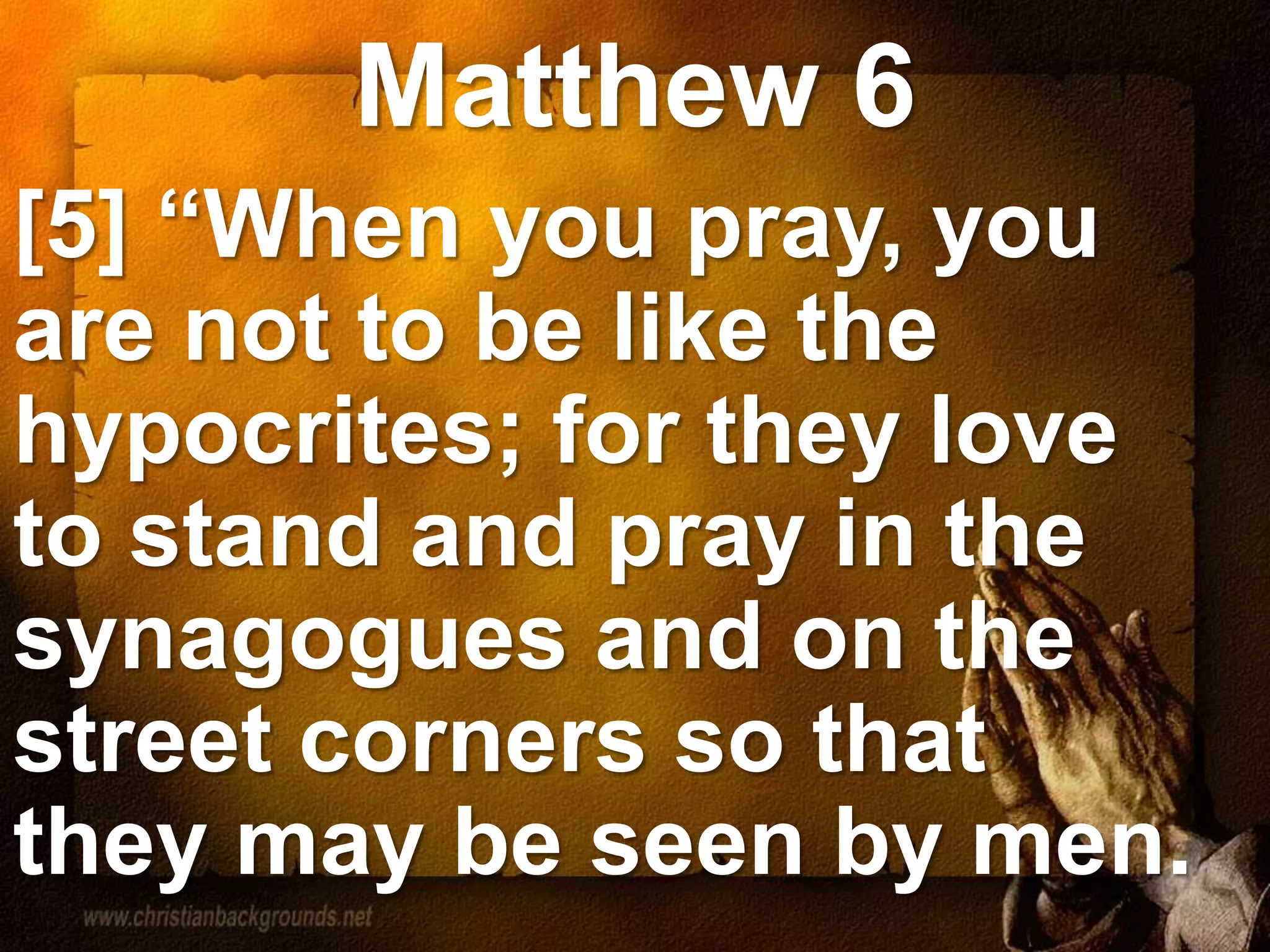 Praying the Model Prayer | PPTX