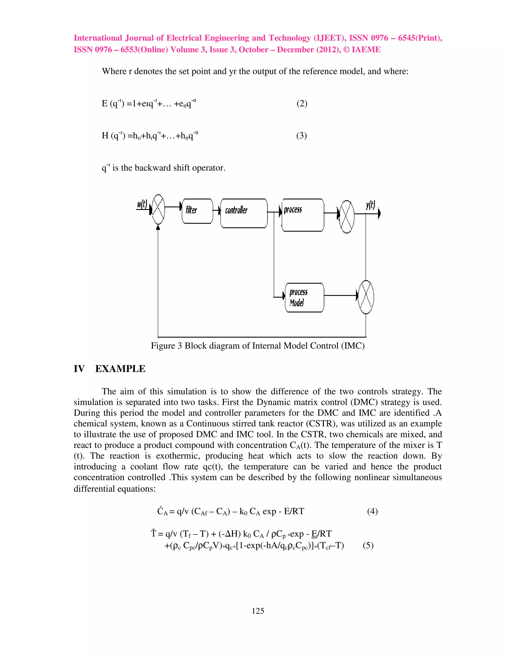 Model predictive control techniques for cstr using matlab | PDF