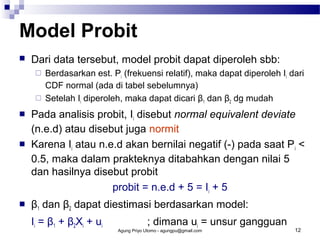 Model probit | PPT