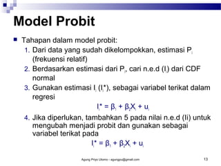 Model probit | PPT