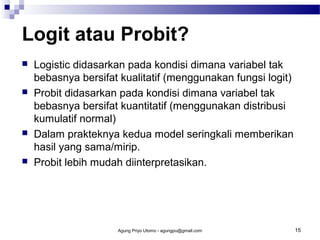 Model probit | PPT