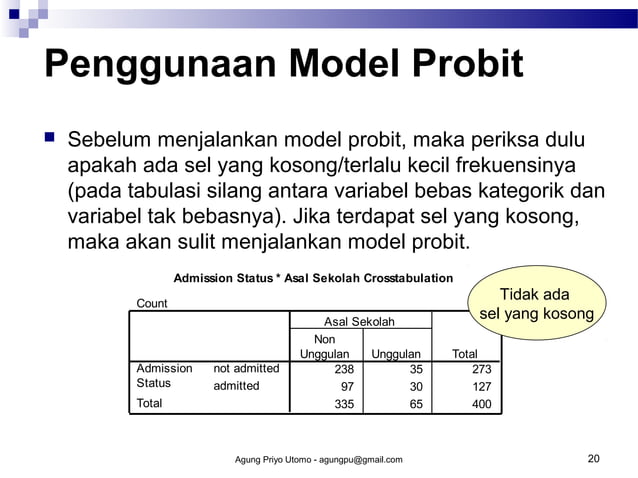Model probit | PPT