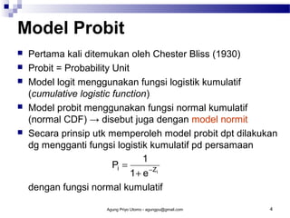 Model probit | PPT
