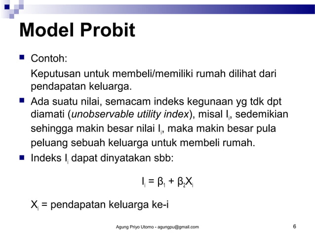 Model probit | PPT