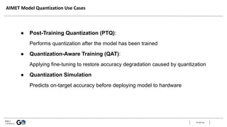 Model Quantization Technologies with AIMET.pdf