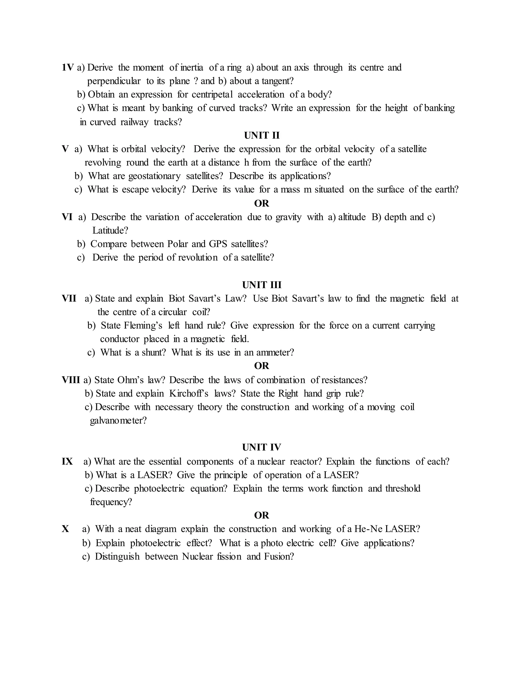 Model question paper | PDF