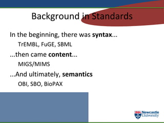 Systems Biology Model Semantics and Integration | PPT