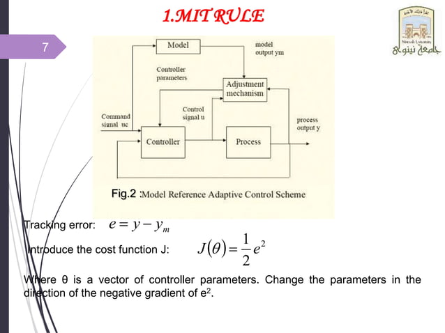 Model Reference Adaptive Control.ppt | Physics | Science