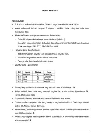 Model relational | PDF