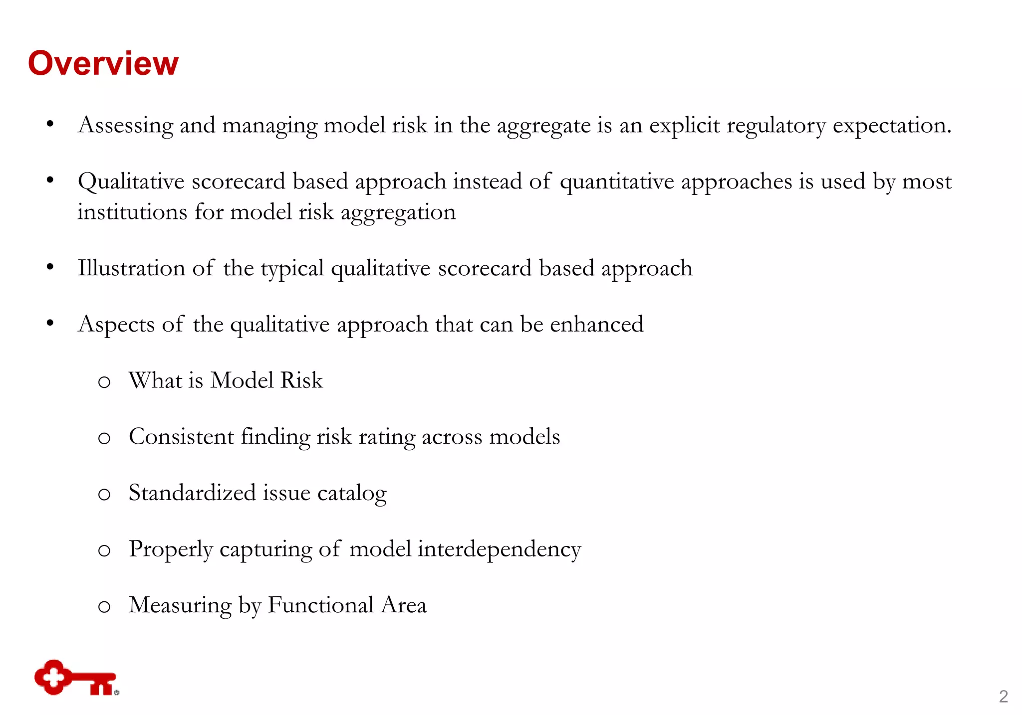 Model Risk Aggregation | PPT