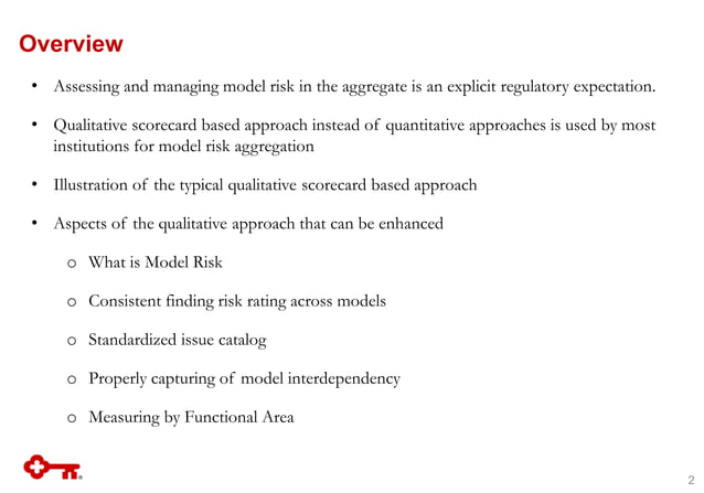 Model Risk Aggregation | PPT