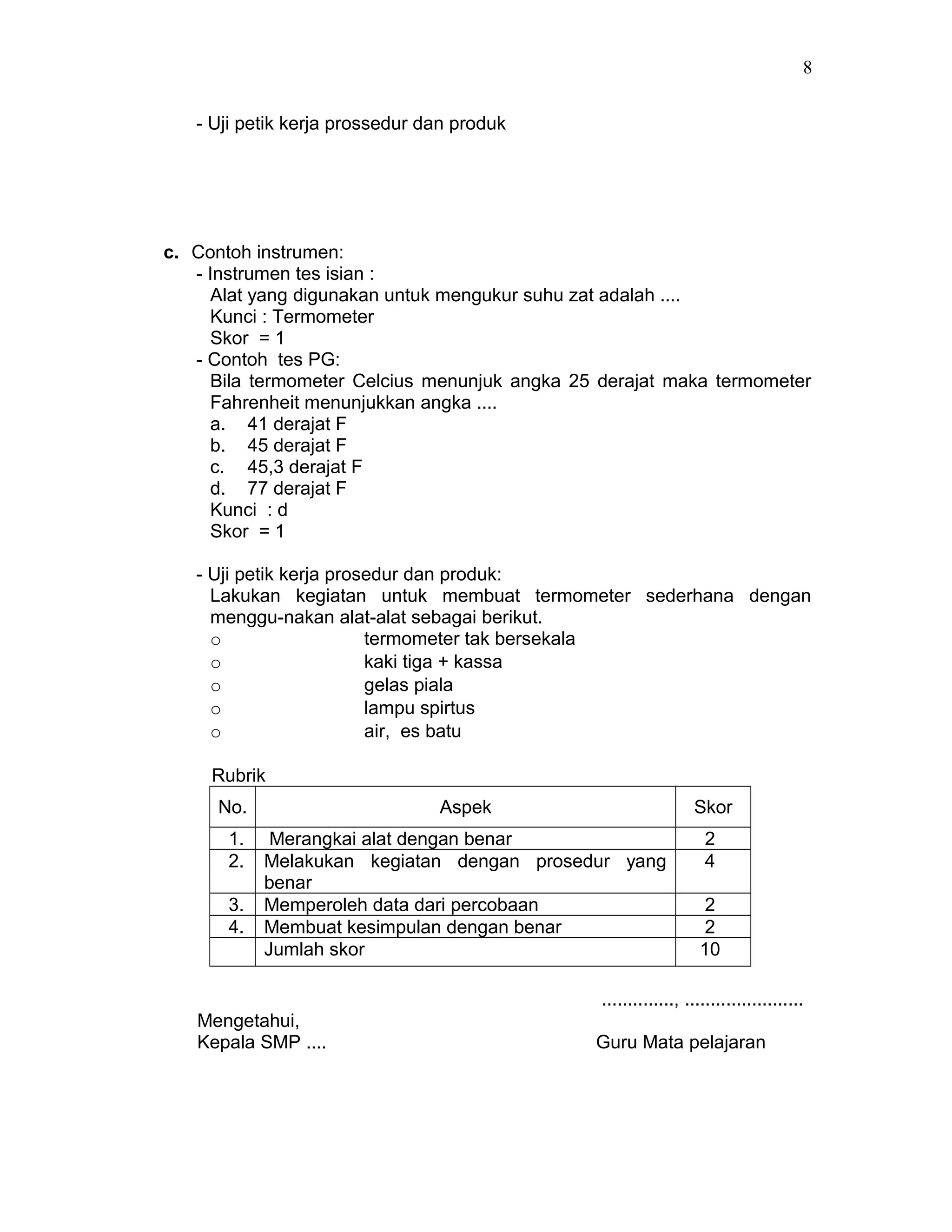 Model rpp ipa smp rev lpmp | PDF