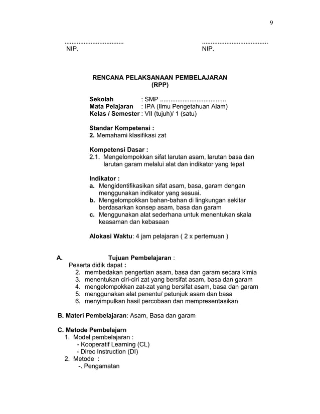Model rpp ipa smp rev lpmp | DOC