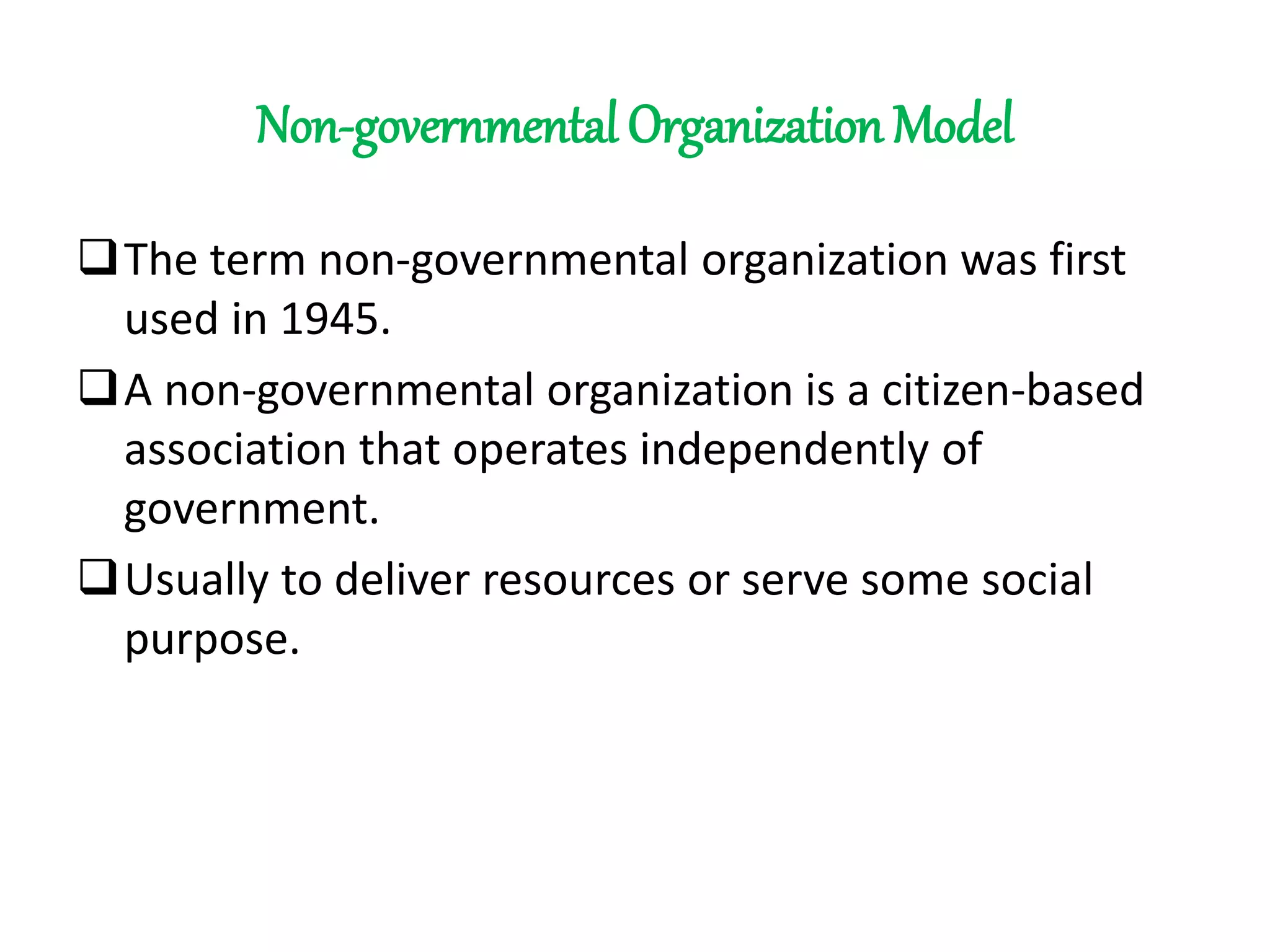 microfinance models | PPTX