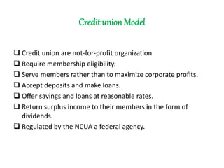 microfinance models | PPTX