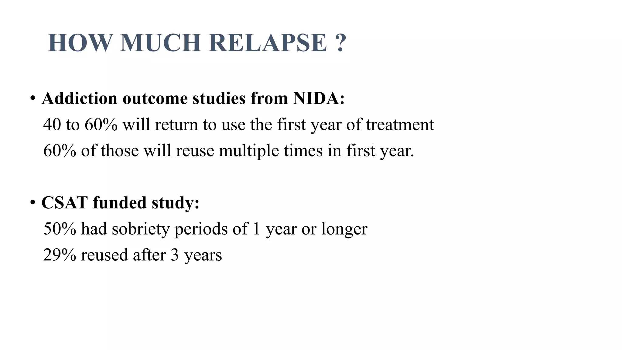 Animal models of drug relapse & craving | PPTX
