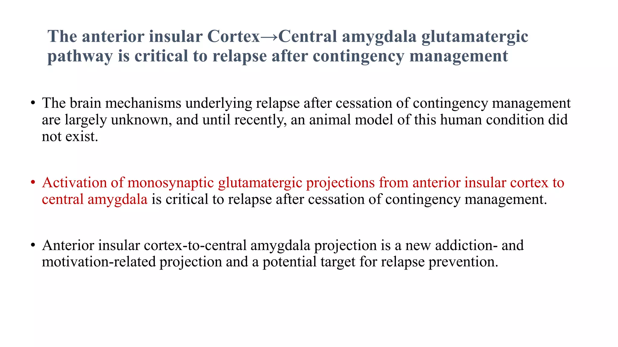 Animal models of drug relapse & craving | PPTX