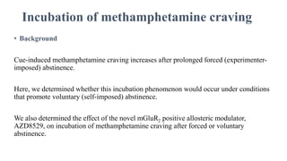 Animal models of drug relapse & craving | PPTX