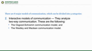 Model of Communication Presentation for College | PPTX